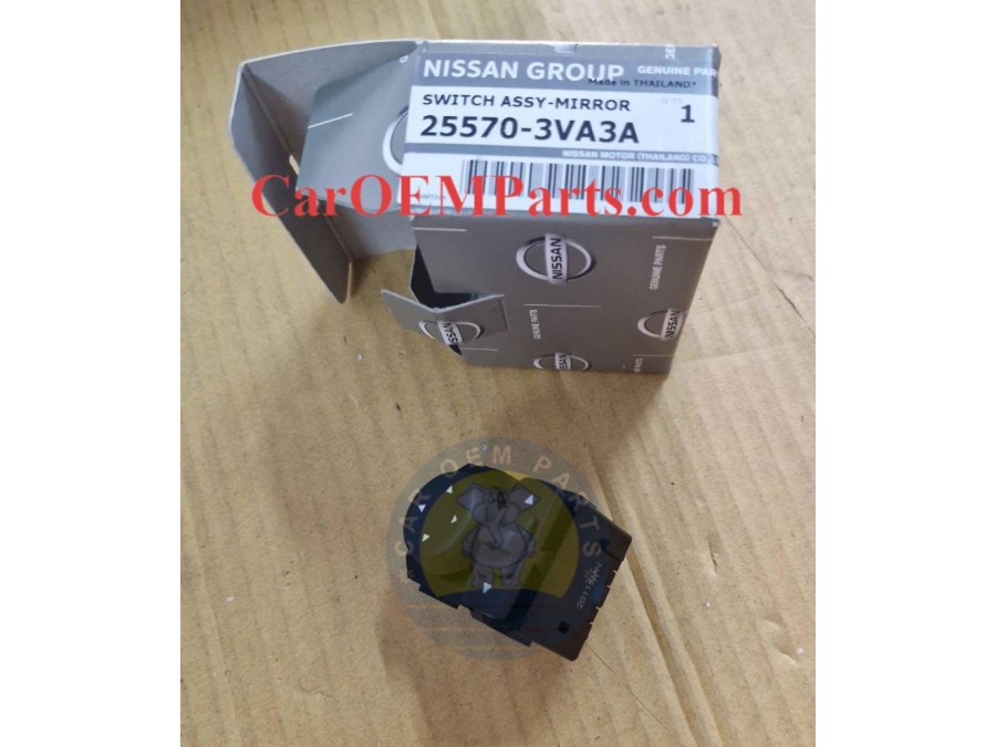 GENUINE NISSAN SWITCH ASSY-MIRROR CONTROL 25570-3VA3A