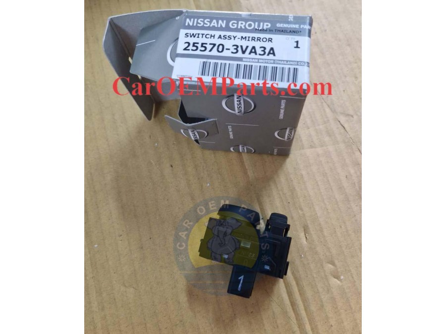 GENUINE NISSAN SWITCH ASSY-MIRROR CONTROL 25570-3VA3A
