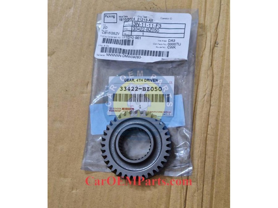 GENUINE TOYOTA GEAR 4TH DRIVEN 33422-BZ050