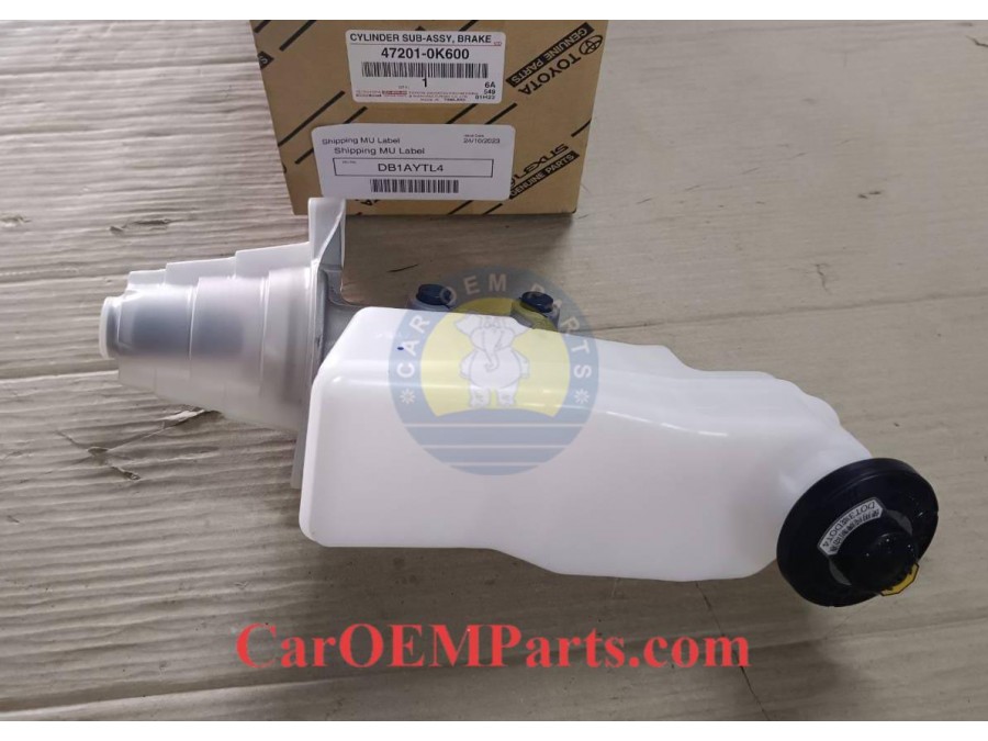 GENUINE TOYOTA CYLINDER SUB ASSY BRAKE MASTER 47201-0K600, 472010K600