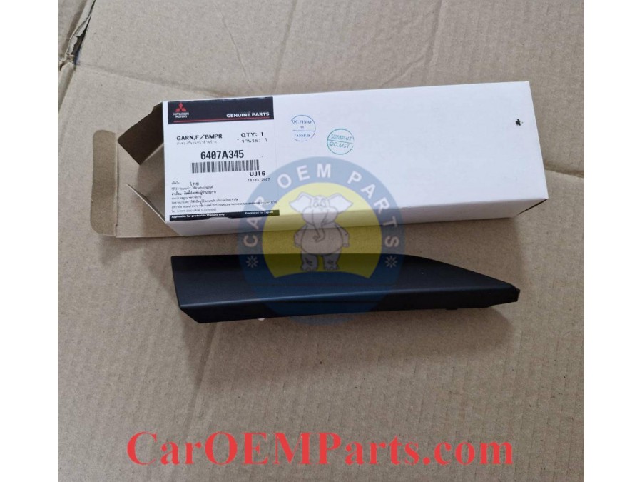 GENUINE MITSUBISHI GARNISH FR BUMPER SIDE 6407A345
