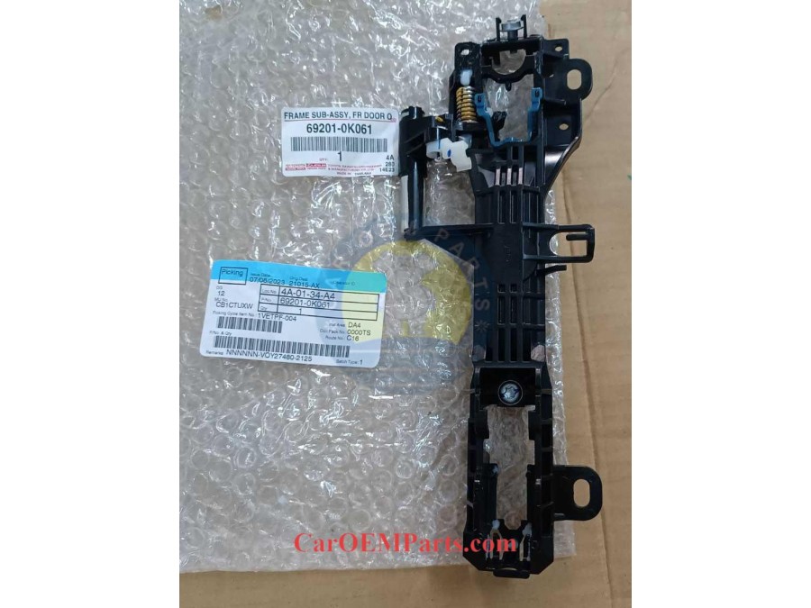 GENUINE TOYOTA FRAME HANDLE FRONT DOOR 69201-0K061