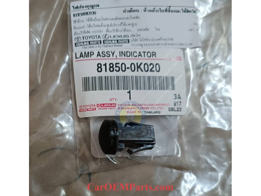 GENUINE TOYOTA LAMP ASSY DECURITY INDICATOR 81850-0K020