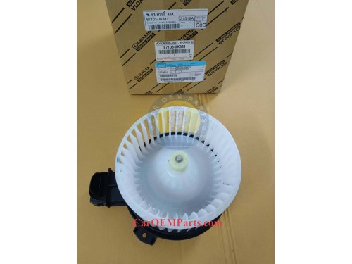 GENUINE TOYOTA MOTOR SUB ASSY BLOWER W/FAN 87103-0K380, 87103-0K381 ...