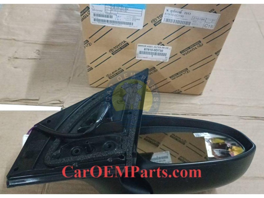 GENUINE TOYOTA MIRROR ASSY RH 87910-0D730