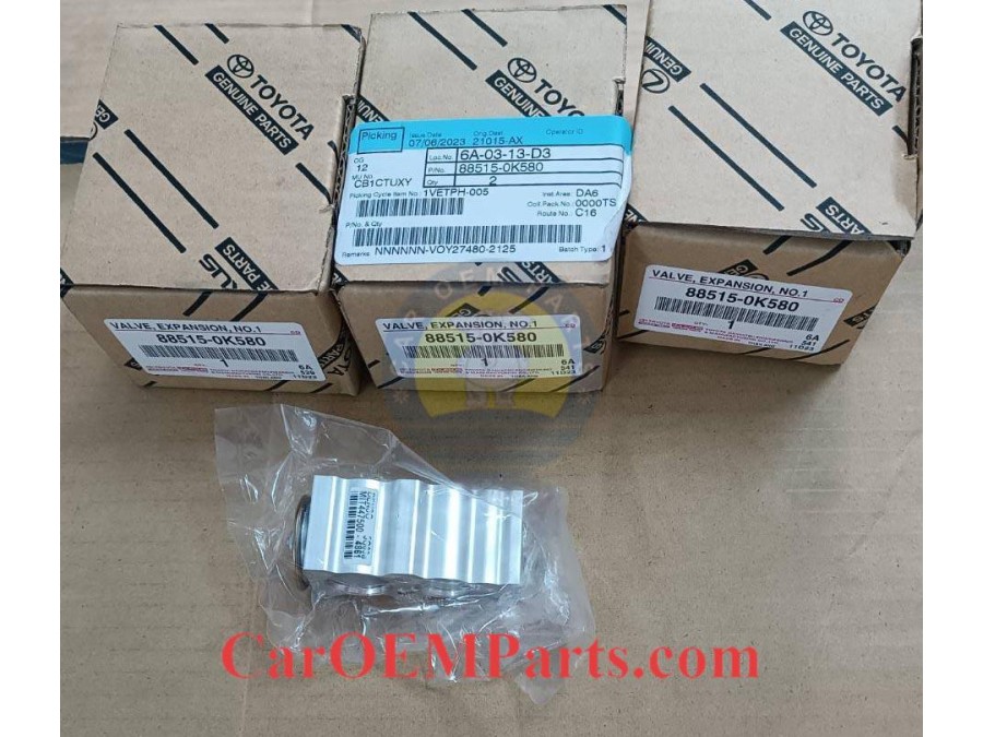 GENUINE TOYOTA VALVE EXPANSION NO.1 88515-0K580, 885150K580
