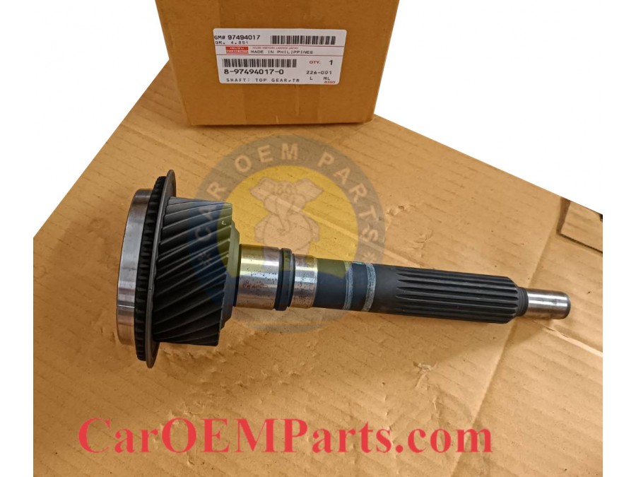 GENUINE ISUZU SHAFT GEAT 8-97494017-0, 8-97494-017-0