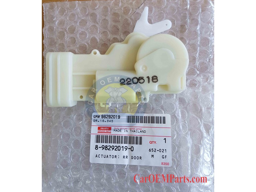 GENUINE ISUZU ACTUATOR REAR DOOR 8982920190