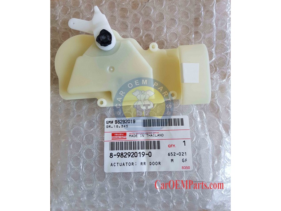 GENUINE ISUZU ACTUATOR REAR DOOR 8982920190