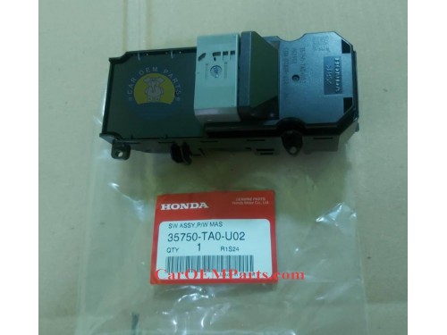 GENUINE HONDA SWITCH ASSY POWER WINDOW MASTE 35750TA0U01, 35750-TA0-U01