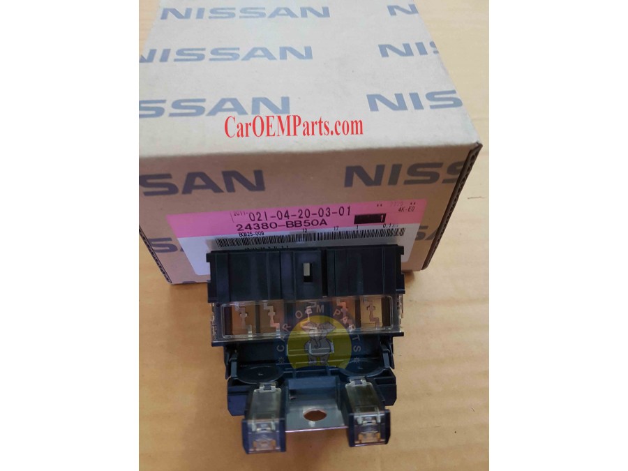 GENUINE NISSAN HOLDER ASSY FUSIBLE 24380-BB50A, 24380BB50A