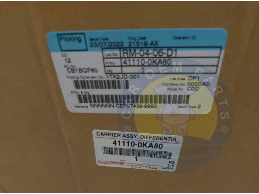 GENUINE TOYOTA CARRIER ASSY, DIFFERENTIAL 41110-0KA80, 41110-0KA81