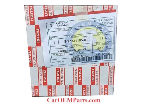 GENUINE ISUZU SWITCH; INHIBITOR A/T 8973311050
