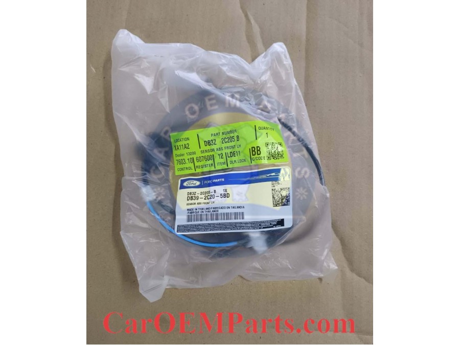 GENUINE FORD SENSOR ABS FRONT LH DB39-2C20-5BD, DB39-2C205-BD, DB3Z-2C205-B