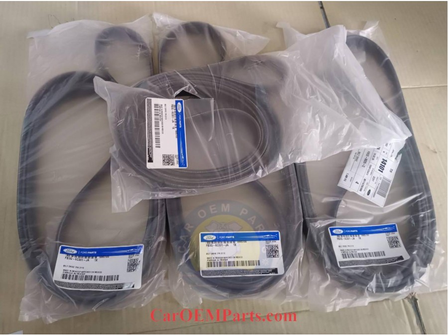 GENUINE FORD DRIVE BELT FB3Q-6C30-1JA, FB3Z-8620-C